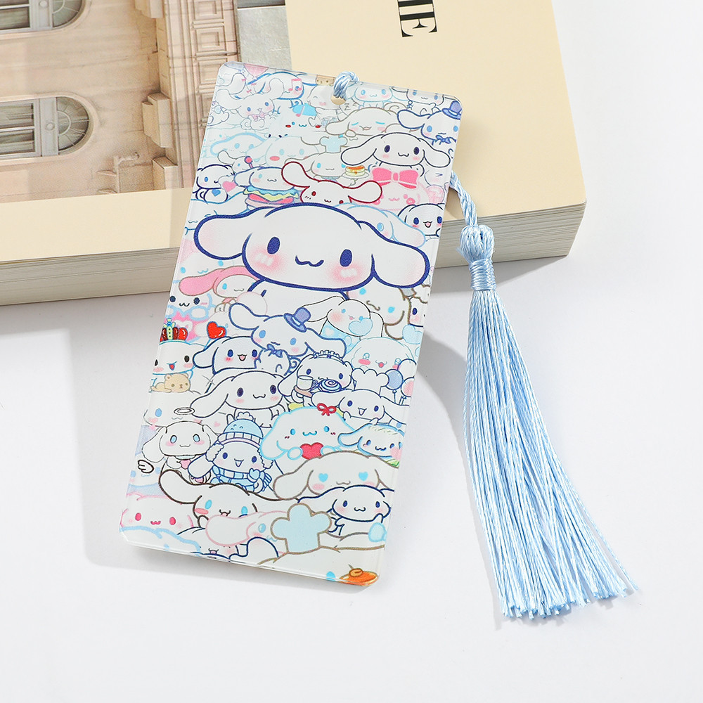 Acrylic Sanrio HelloKitty Cinnamoroll Bookmark Cartoon Melody Pochacco ...