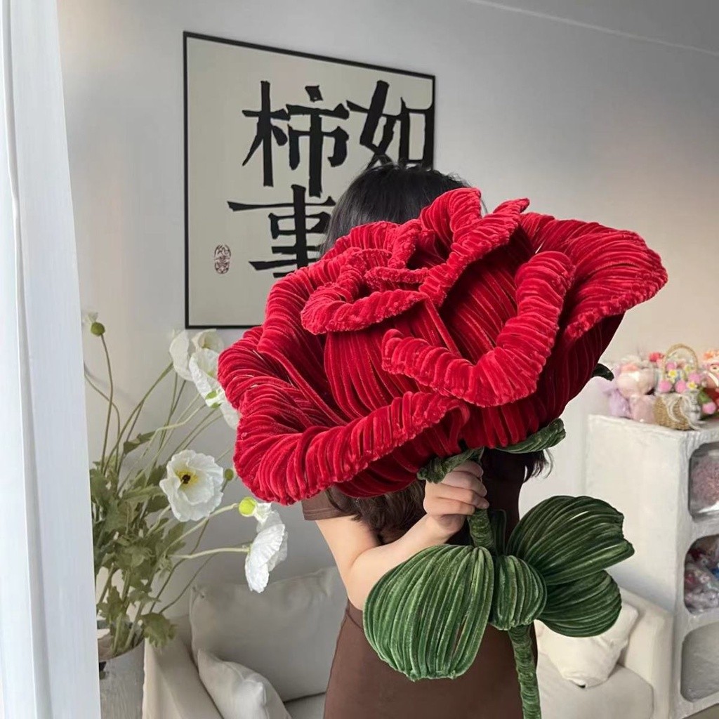 Giant Freud Rose Handmade Bouquet - DIY Twisted Stick Romantic Gift for ...
