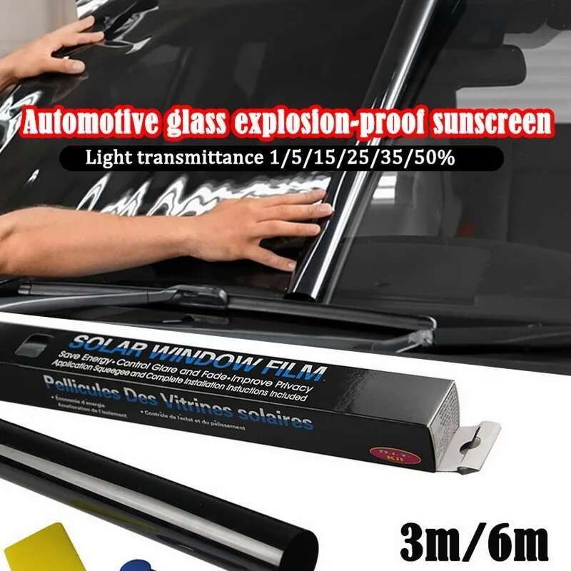 VLT 5/15/25/35/50% Reflective Sier Glass Film Heat Blocking Vinyl Roll ...