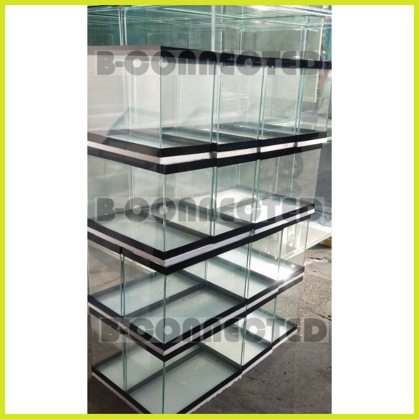 AQUARIUM GLASS TANK 2.5 & 5 GALLON BY B-CONNECTED ( FISH / SHRIMP ...