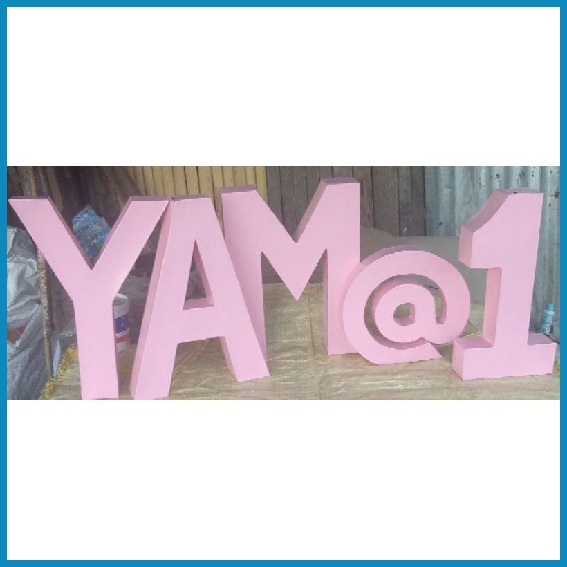 (MITZ) LETTER STANDEE-8inches(alphabet/numbers/@#&) | Shopee Philippines