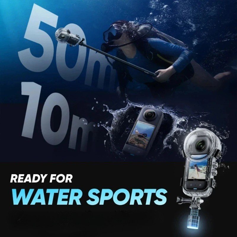 Fully Invisible Dive Shell For 360 X4 X3 Waterproof Housing Case 50m ...