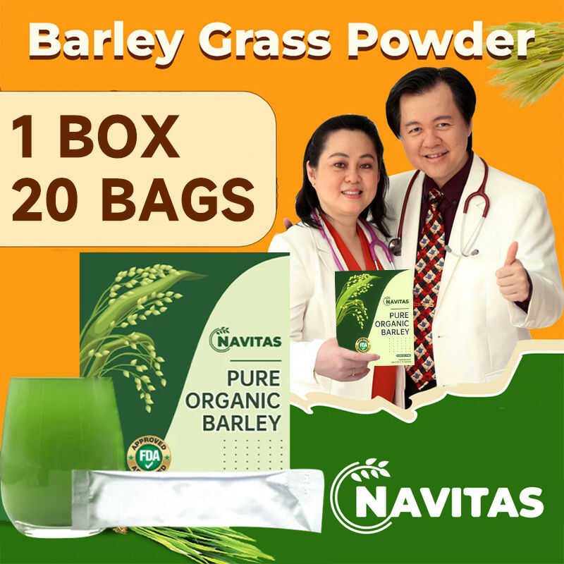 20 Bags/Box Navitas Barley Grass Powder 100% Natural Organic Pure Low ...