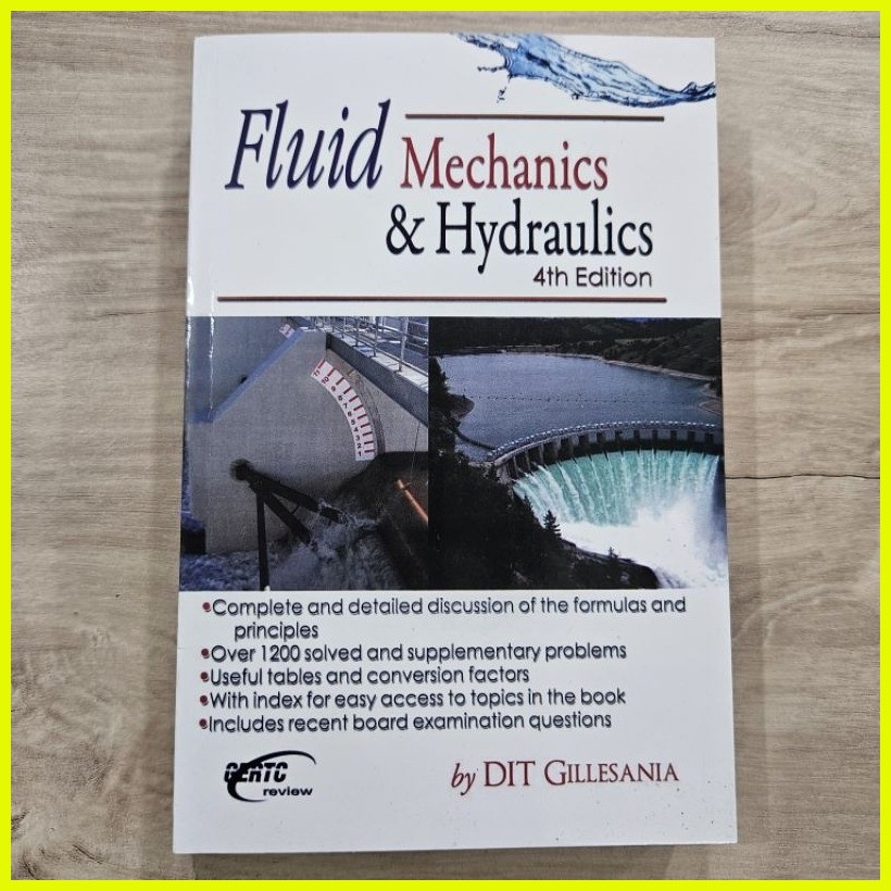 Fluid Mechanics & Hydraulics 4th Edition by Gillesania | Shopee Philippines