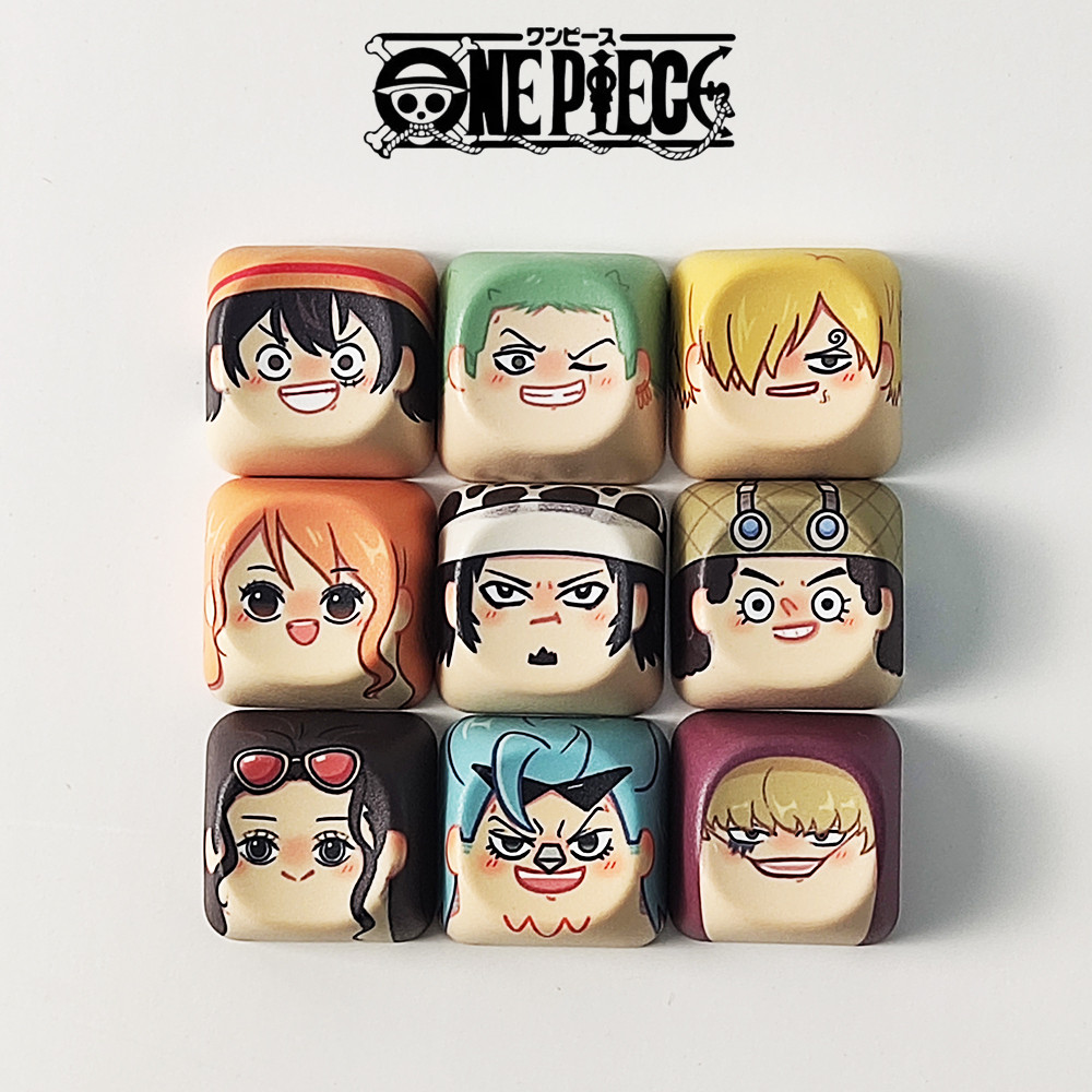 One Piece Keycaps MOA Profile PBT Five-sided Dye Sublimation Luffy Zoro ...