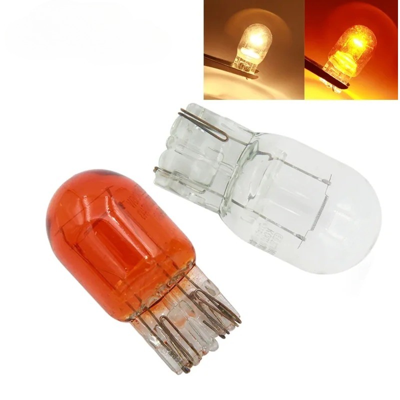 Car T20 7440 Halogen Lamp 12v 21w Warm White/Amber Brake Bulbs Tail ...