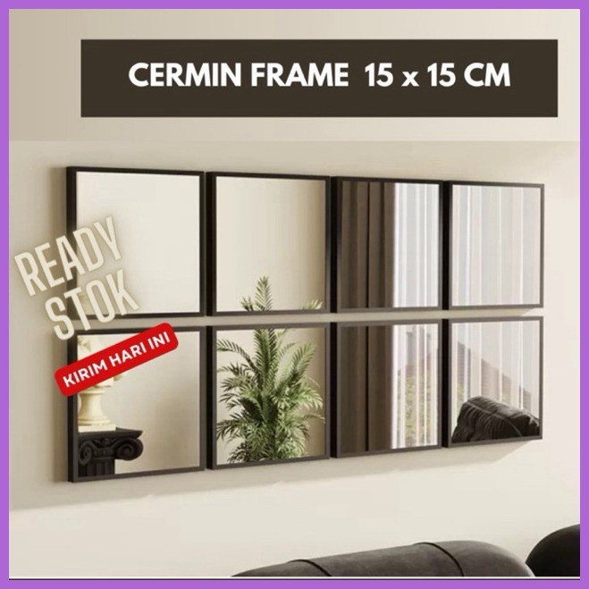 Mirror frame aesthetic Mirror Wall Decoration Mirror Paste Size 15 x 15 ...