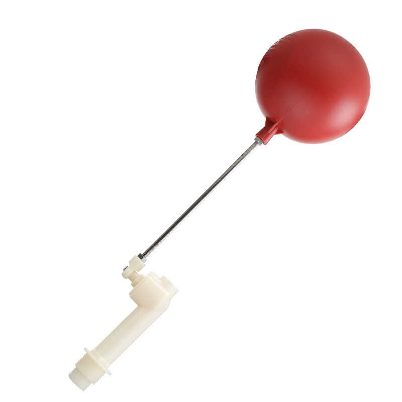 Universal High Flow Adjustable Plastic Float Ball Valve, Water Tower Water Tank, Red Rubber ...