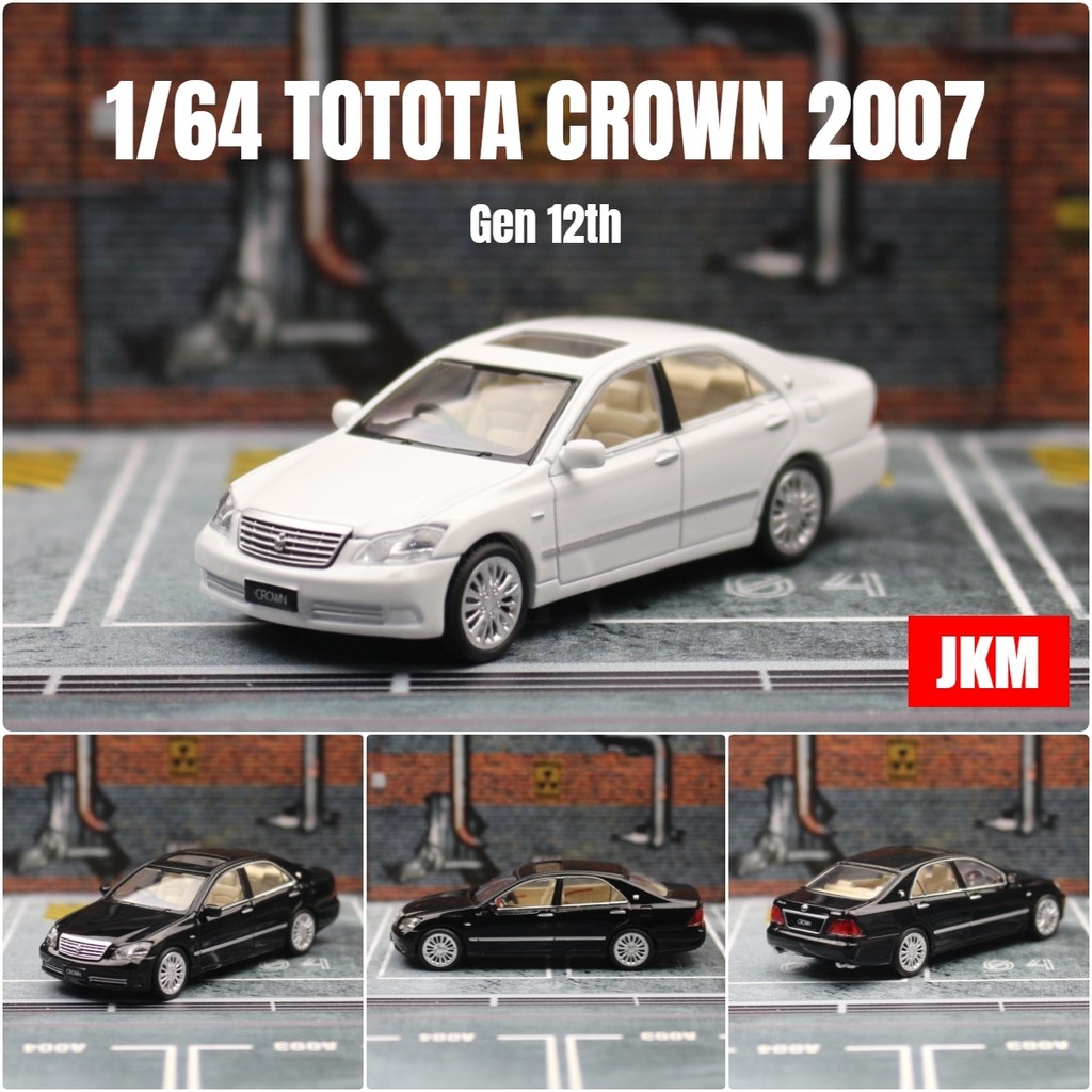 TOYOTA 1/64 Crown Gen 12th 2007 Sedan Miniature Model JKM 1:64 Premium ...
