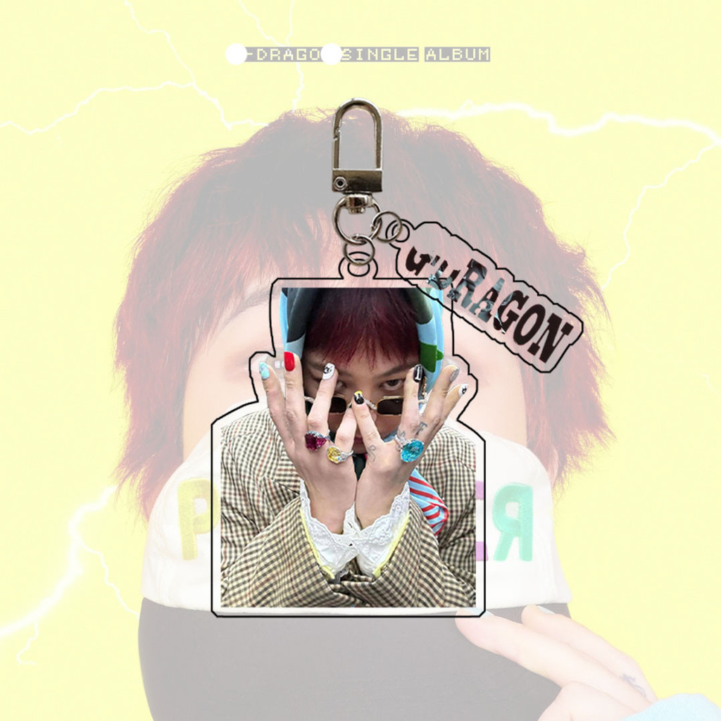 kpop idol BIGBANG G-DRAGON POWER Keyring Acrylic Keychains | Shopee ...