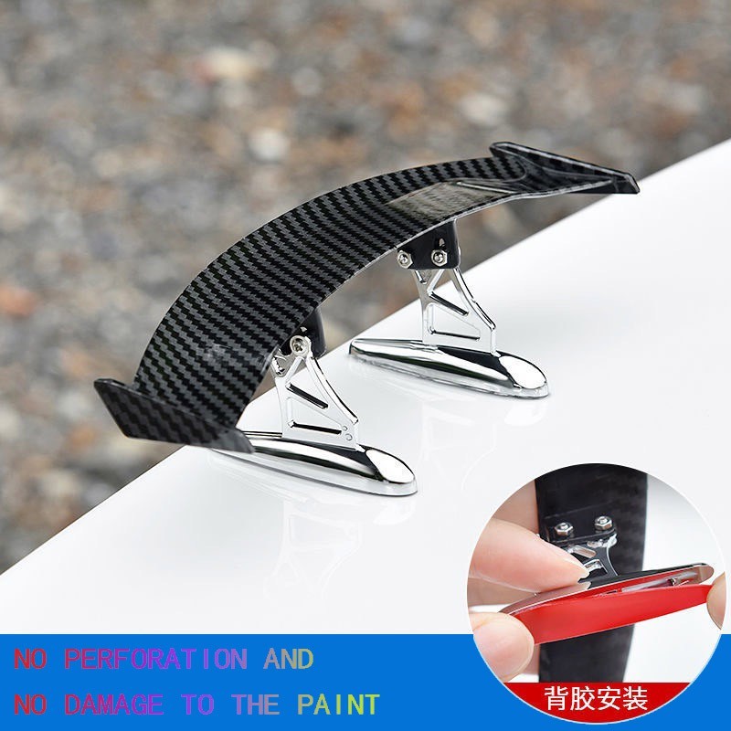 in stock Car carbon fiber mini tail Car Rear Spoiler Mini Spoiler Wing ...