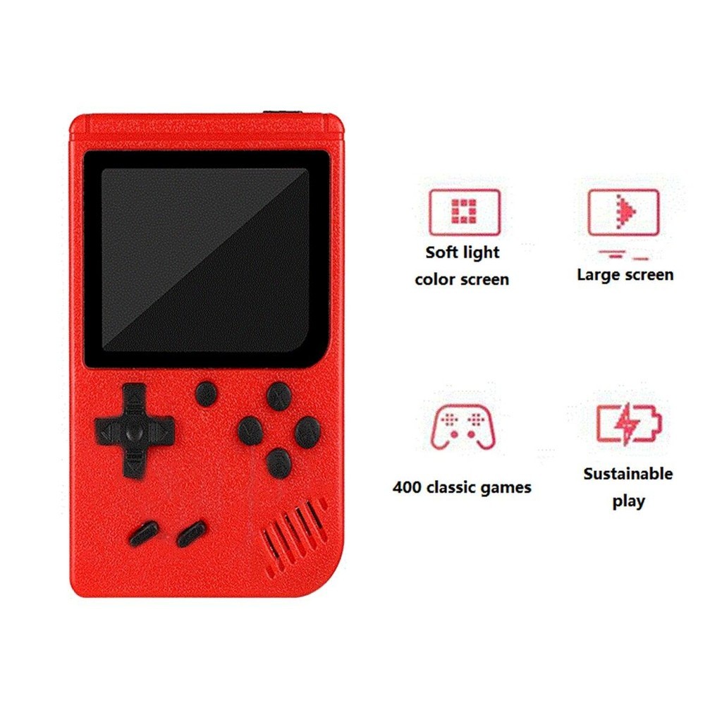 A Red Retro Classic Games Children's Handheld Small Game Console With ...