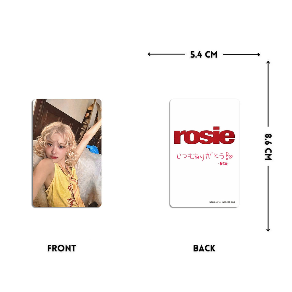 Kpop Idol ROSE Solo Album ROSIE Photocards | Shopee Philippines