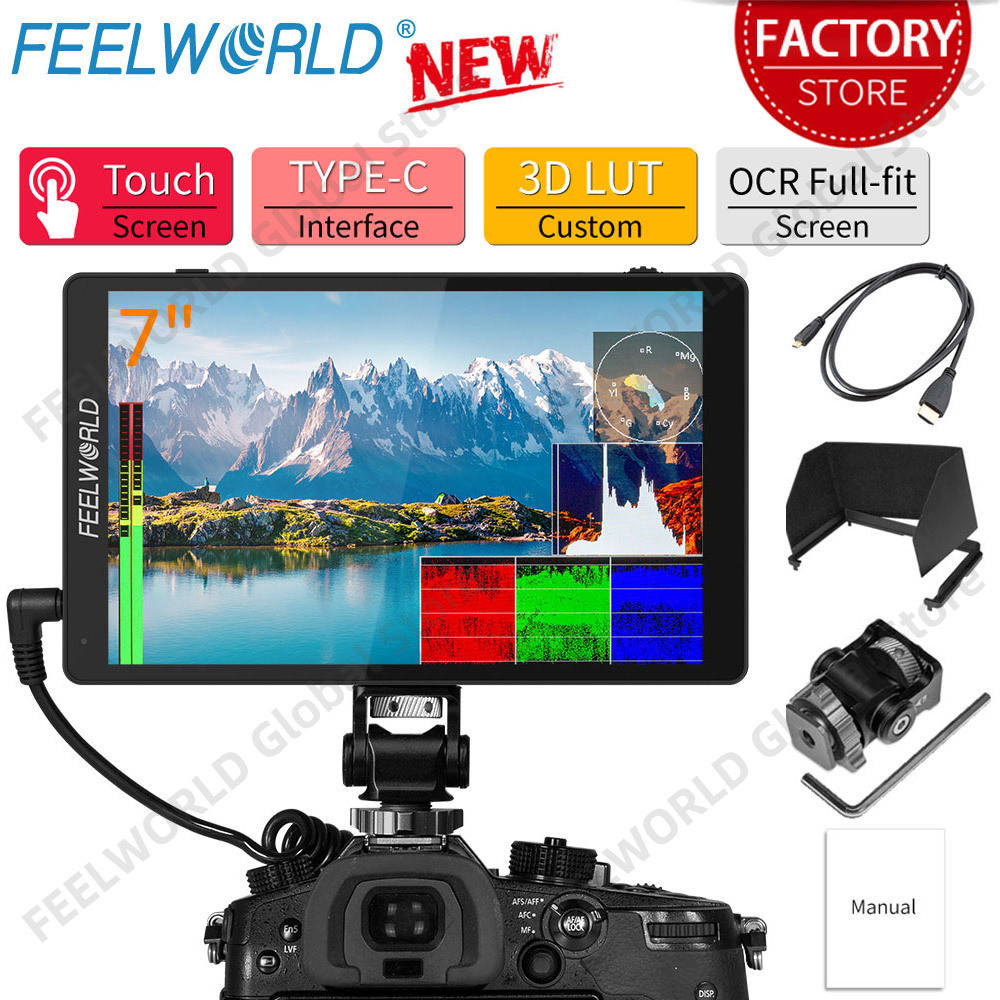 FEELWORLD F7 PRO 7“ 3D LUT Touch Screen 4K 60Hz HDMI DSLR Camera Field ...