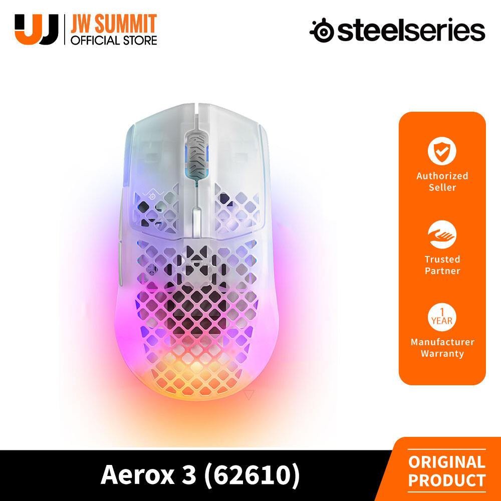 SteelSeries Aerox 3 2021 Edition Wireless Ghost Optical Gaming Mouse (62610) | Shopee Philippines