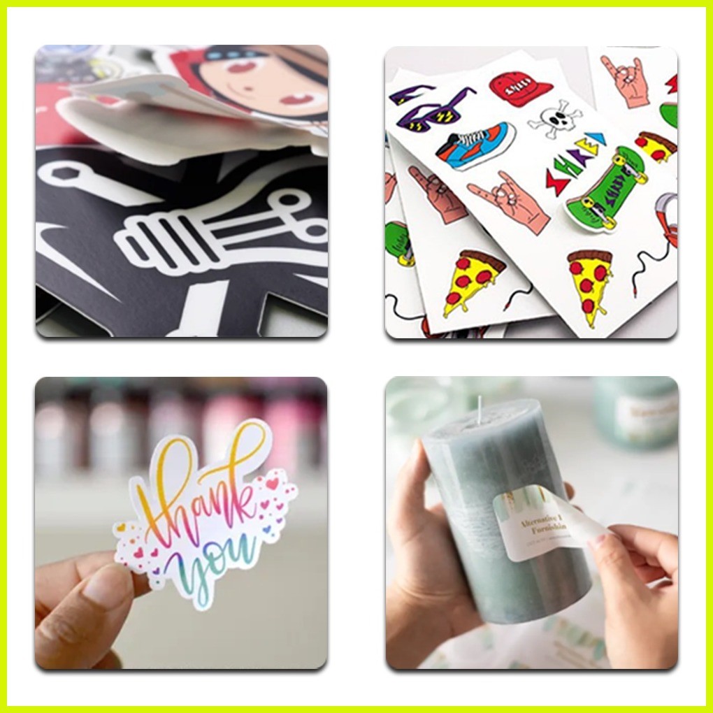 ♀ 5 pack Printable Label Sticker Paper A4 Matte & Glossy yellow back ...