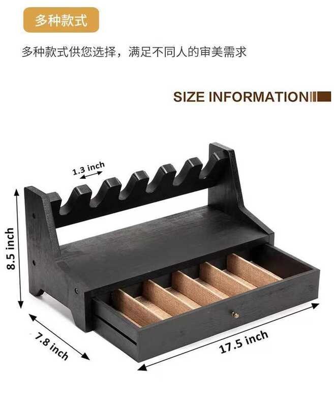 17In Black Rack Made Of Wood For M4 M1911 Glock G17 G19 G22 G43x 1911 ...