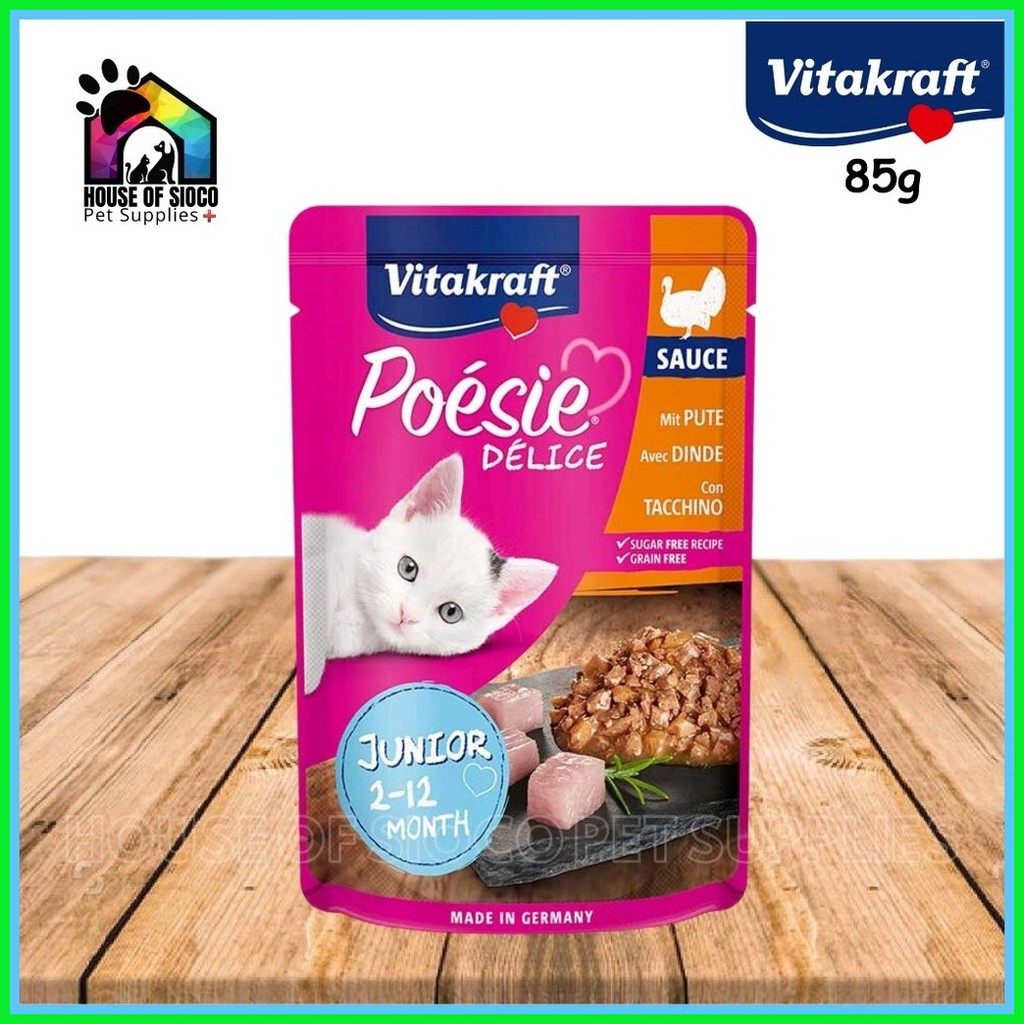 Vitakraft Poesie Deli Sauce Wet Cat Food in Pouch 85g | Shopee Philippines