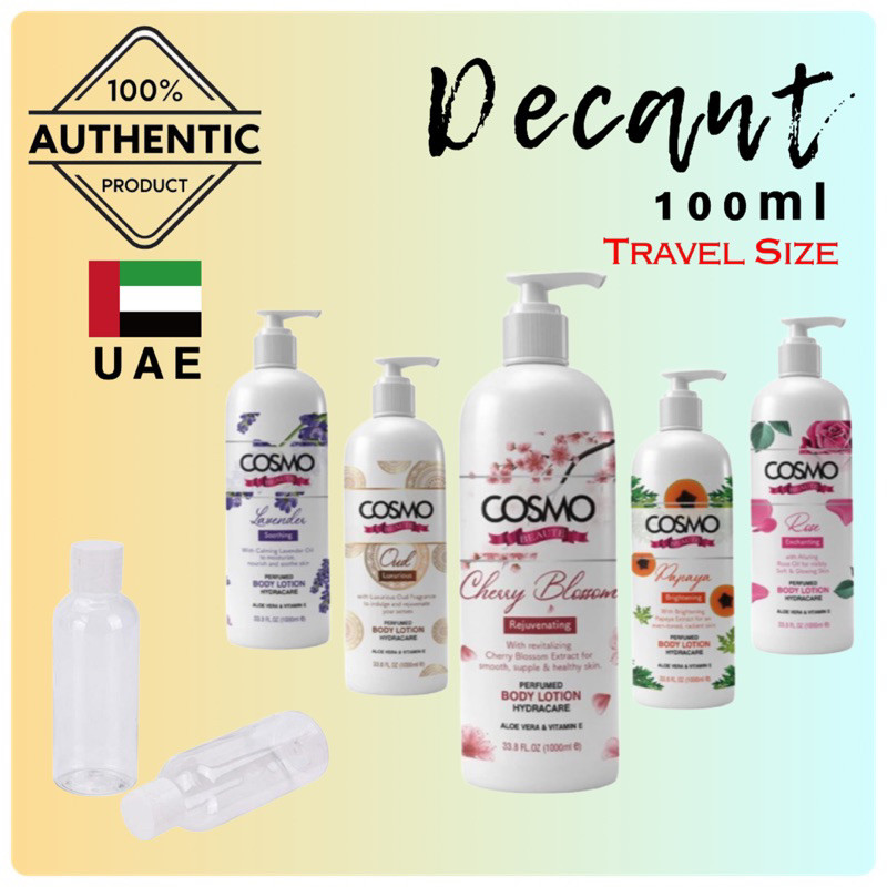 Cosmo Perfumed Body Lotion 100ml | UAE | Shopee Philippines