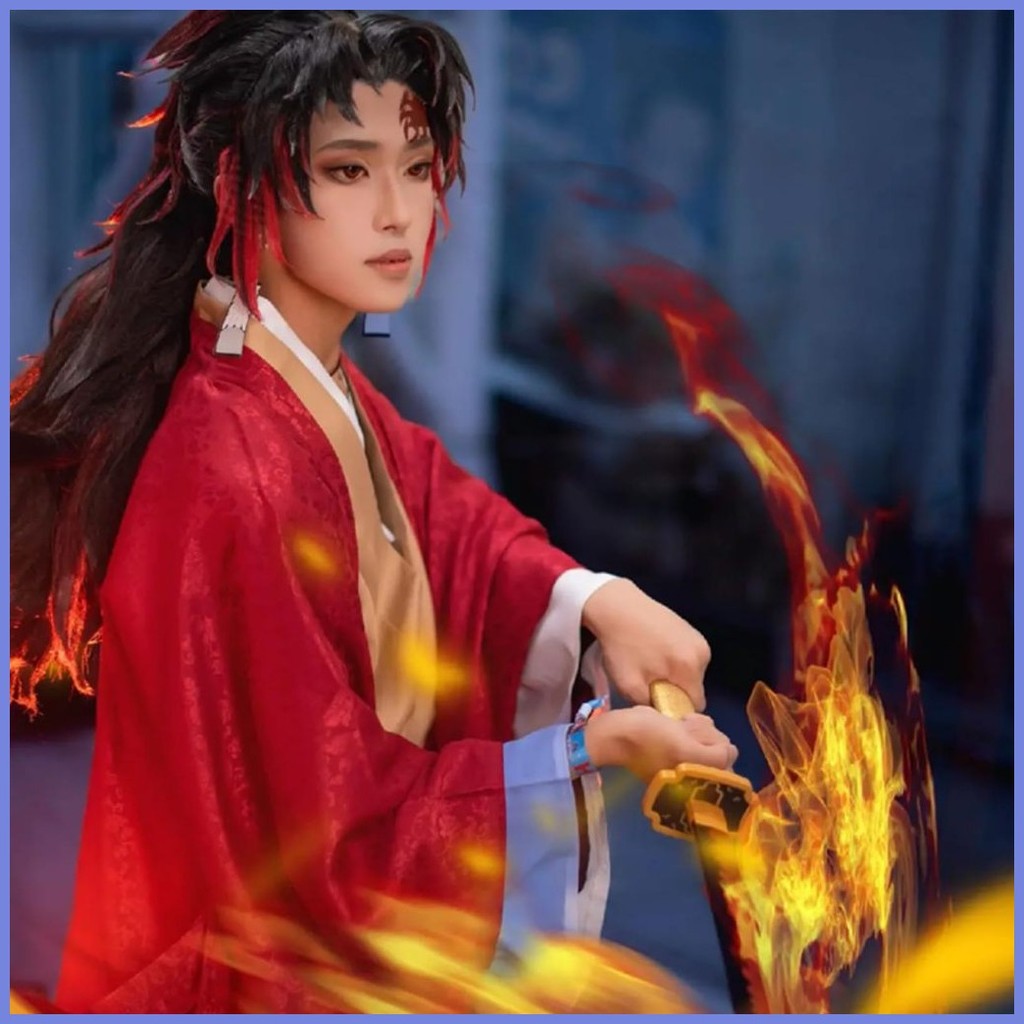 Tsugikuni Yoriichi Cosplay Costume Demon Slayer Cosplay for Holloween ...