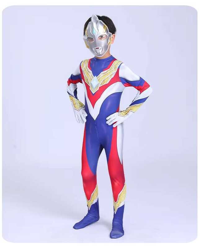 selg Hot Ultraman cosplay Ultraman jumpsuit costume ury jumpsuit ...