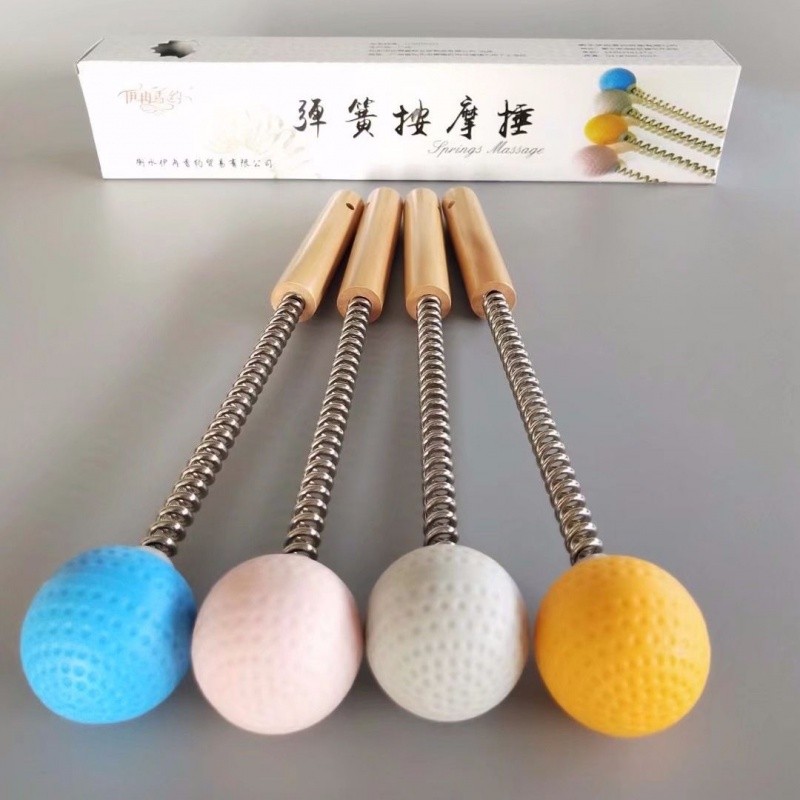 Golf Ball Spring Massage Hammer Massage Hammer Meridian Hammer Back Leg ...