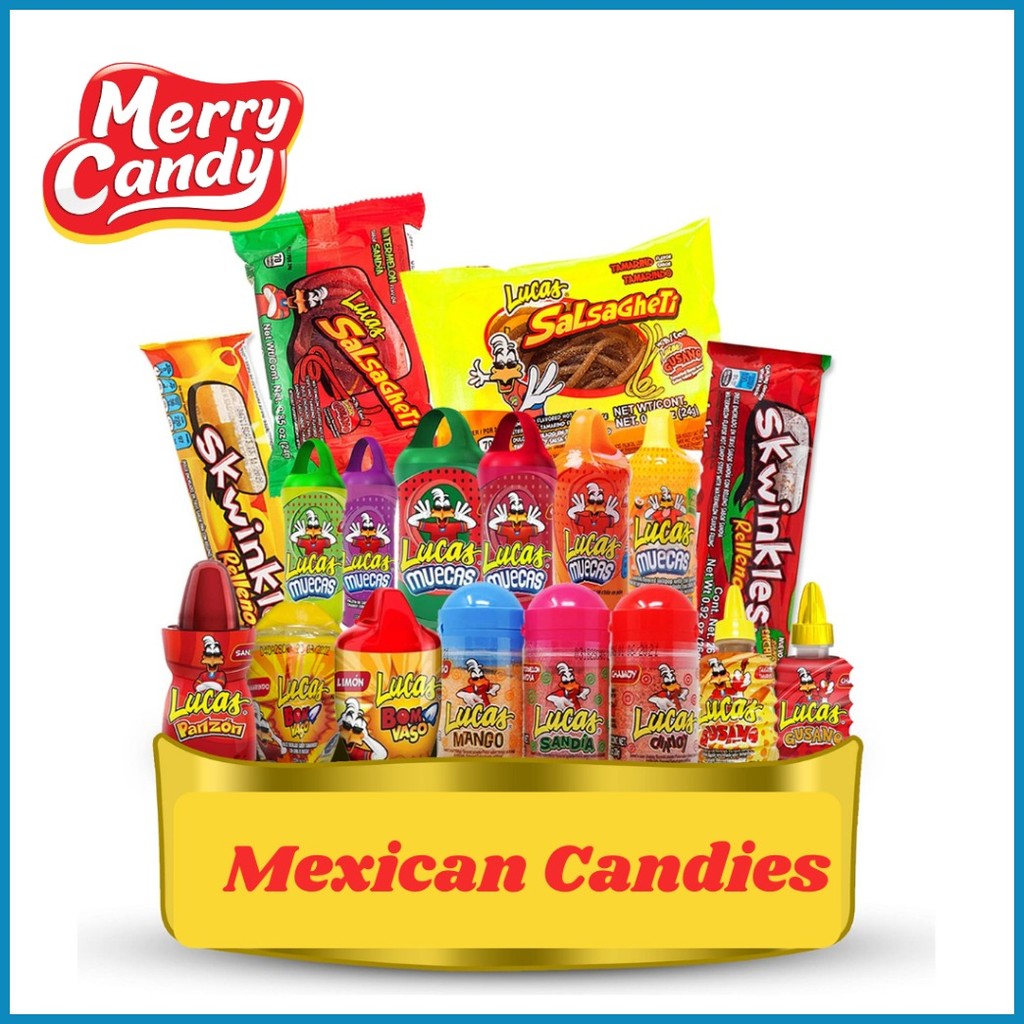 Mexican Candies and Chamoy Pickle Kit (Skwinkles, Lucas Chamoy ...