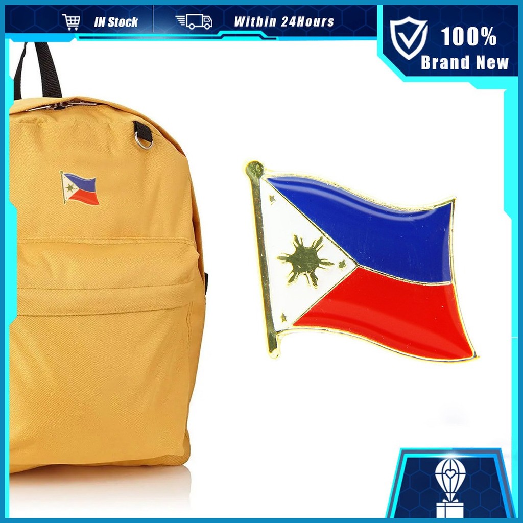Philippine Flag Pin Philippine Flag Pin Metal Cluth Pin Filipino flag ...