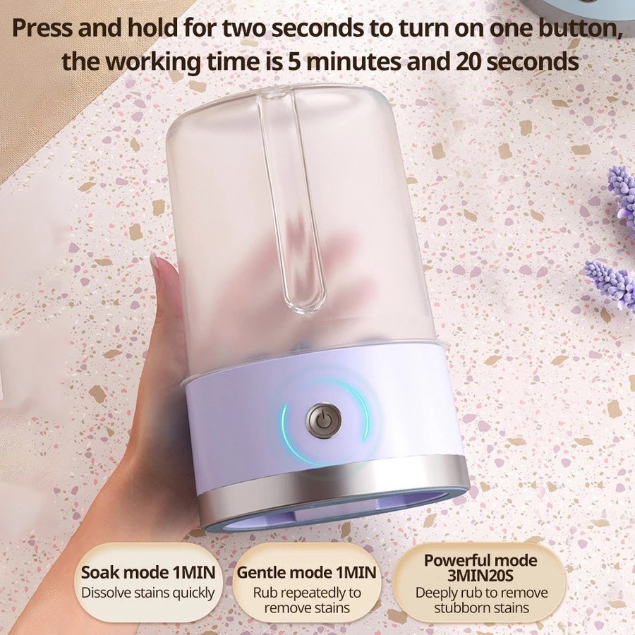 1L Mini Automatic Wash Machine for Underwear Portable Wireless USB ...