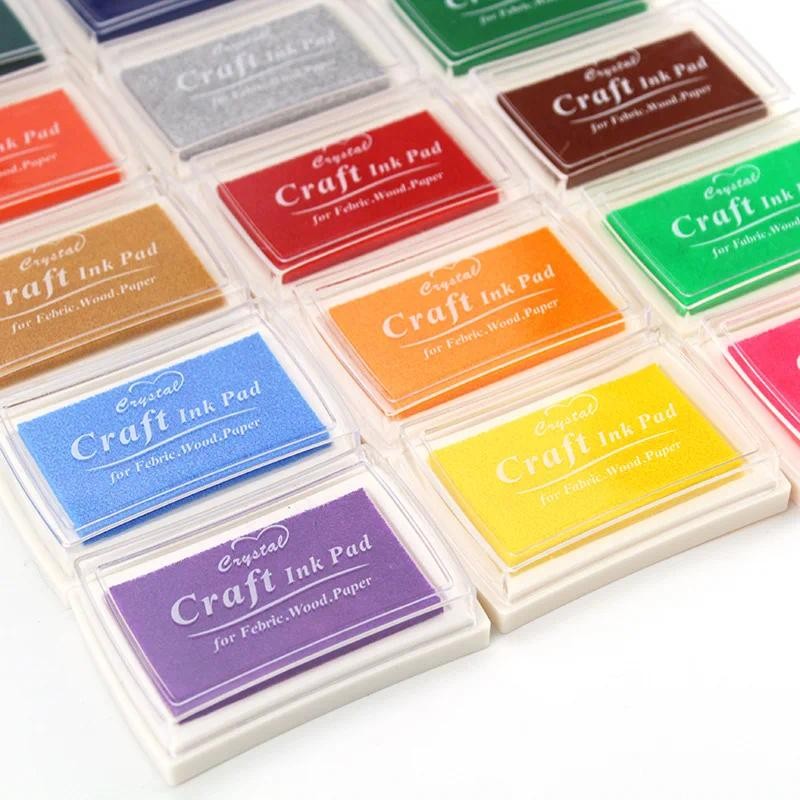 DIY Stamp Korean Funny Mancraft Concave Colorful Extra Large Ink Pad ...