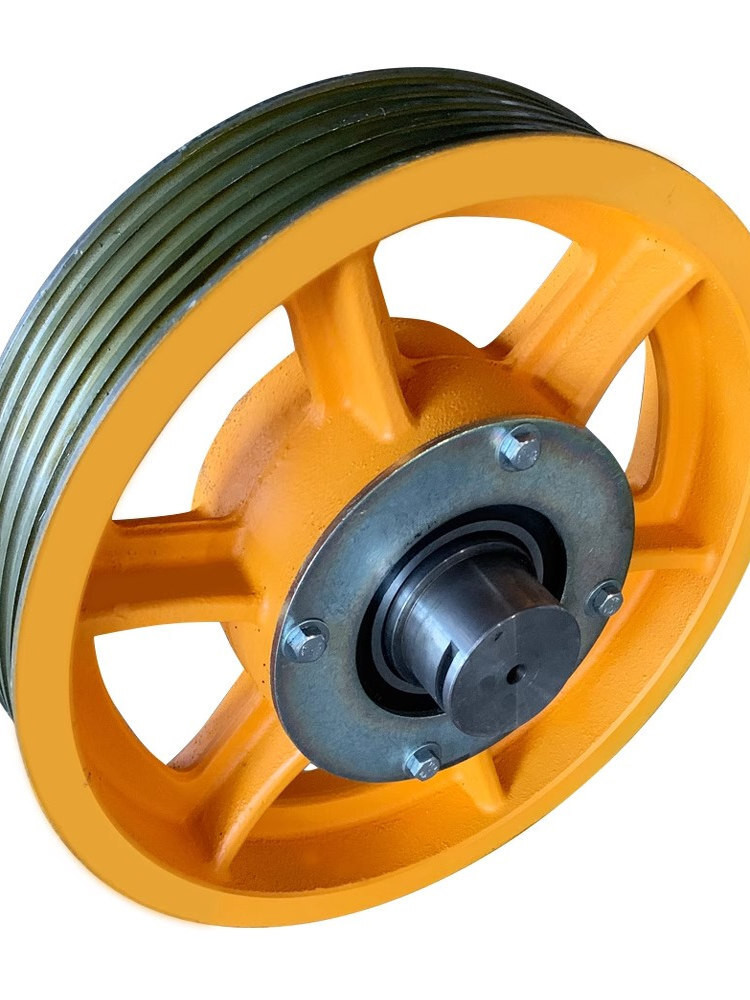 Hitachi Elevator Reverse Rope Wheel Machine Room Guided Wheel Set Heavy ...