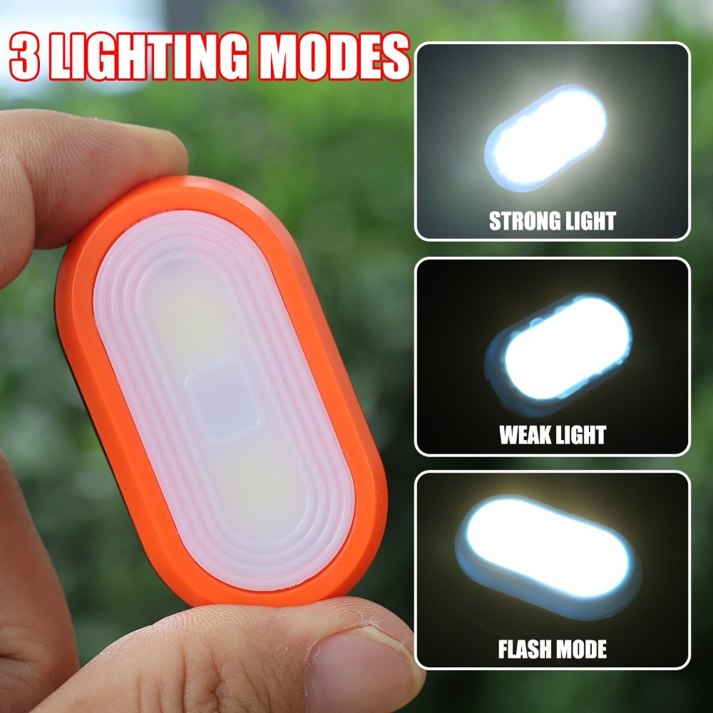 Mini 3 Modes LED Flashlight Emergency Work Light Pocket Electric Torch ...