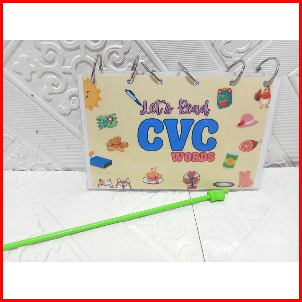 ♒ ☑ CVC Reading Flip Cards ENGLIS AND TAGALOG Laminated CVC Words ...
