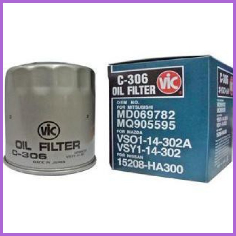 Genuine Vic Oil Filter C-306 Montero 4D56, Adventure, Pajero, Starex ...