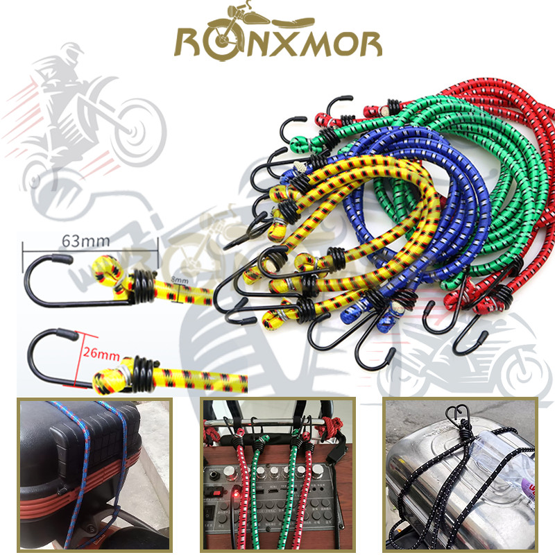 RONXMOR 1PC Motorcycle Storage Rope Diameter 8mm High Elasticity ...