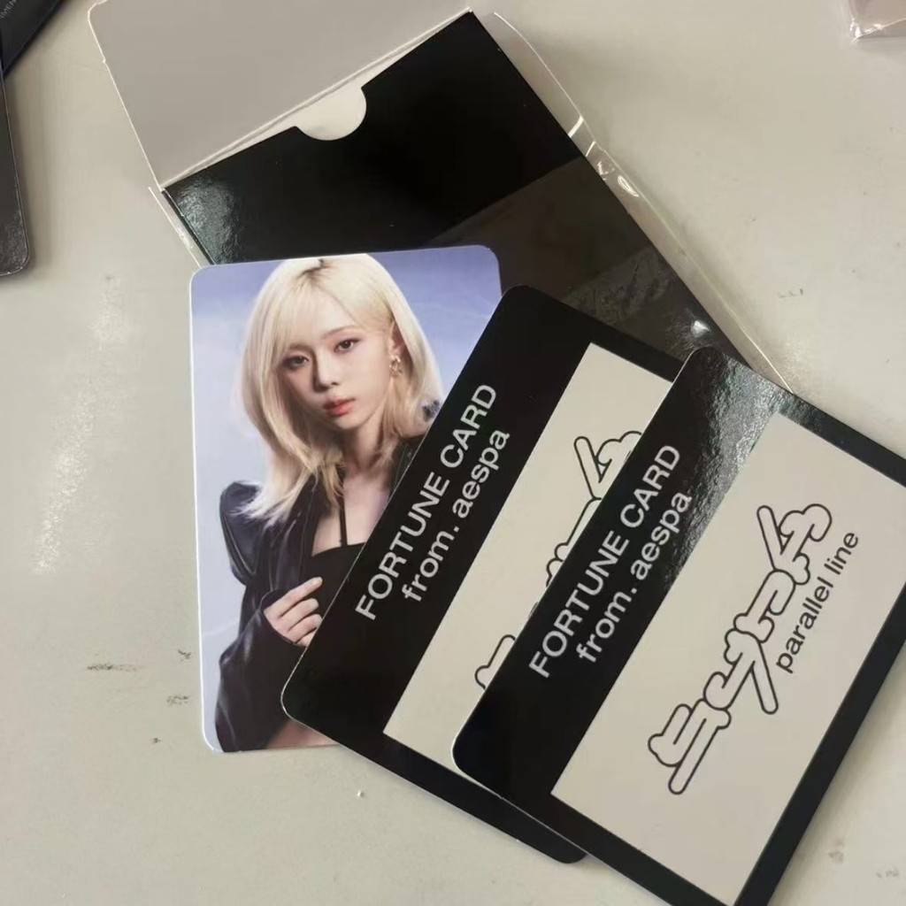 2psc Kpop Idol Aespa "2024 Aespa LIVE TOUR - SYNK: Parallel Line - Seoul" Scratch Photo Card ...