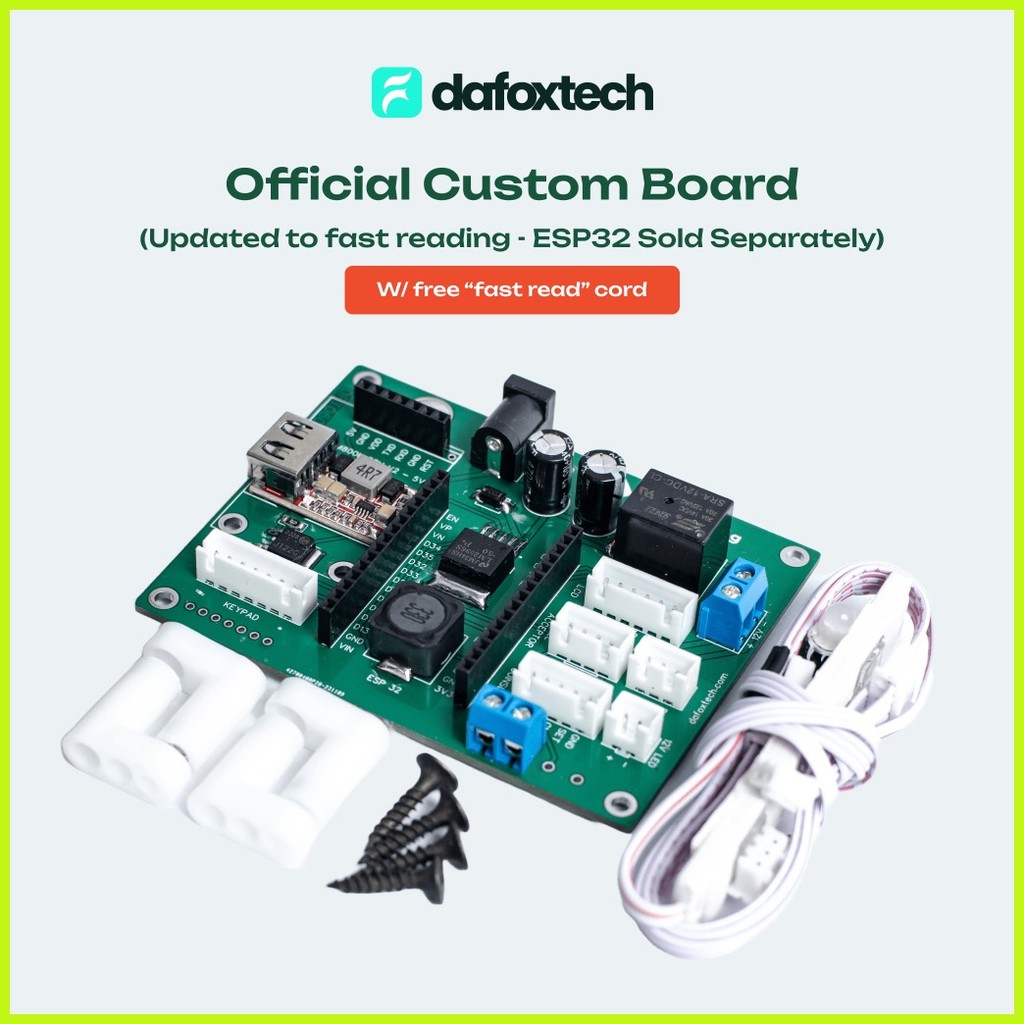 DAFOXTECH | Fast Read Official Custom Board (Accessories Included ...