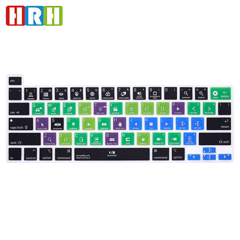 028 HRH Final Cut X Shortcut Hotkey Keyboard Cover Skin For Book New ...
