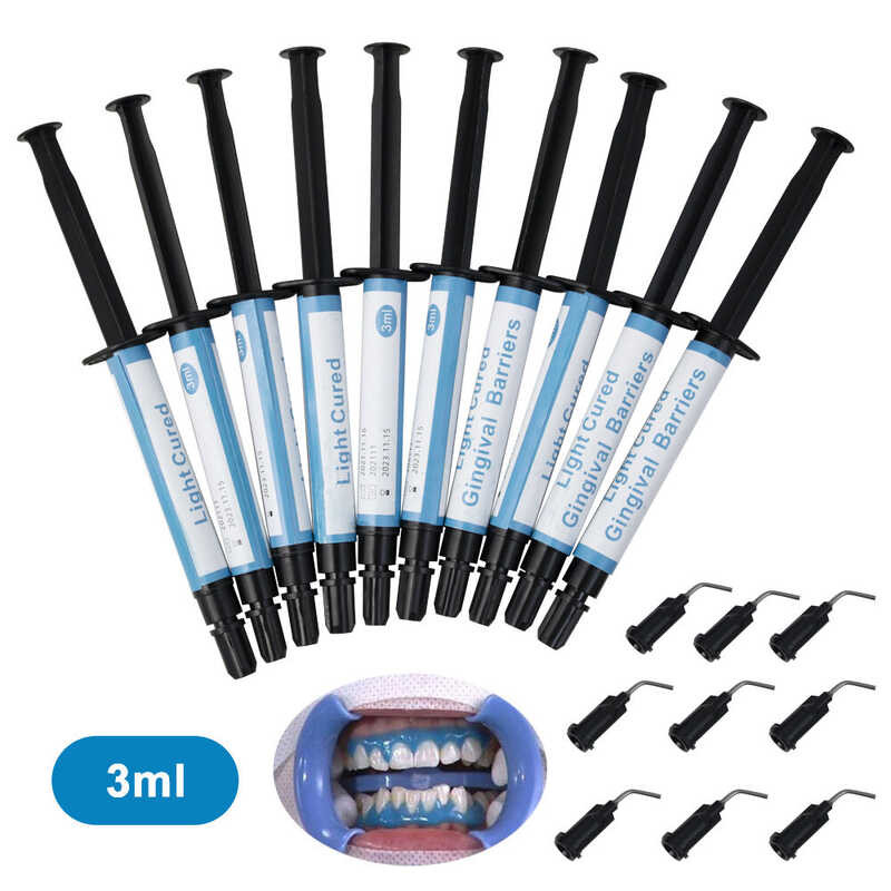10pcs Carejoy 3ml Dental Teeth Whitening Gum Dam Gingival Protector Gel ...