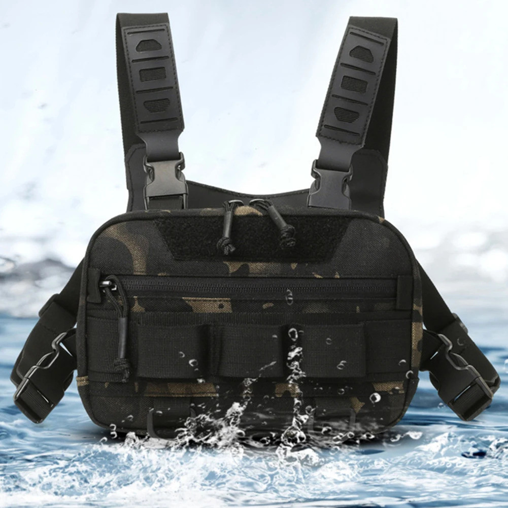CCZedo Fishing Chest Men's Tactical Bags Chest Rig Packs Molle Nylon ...