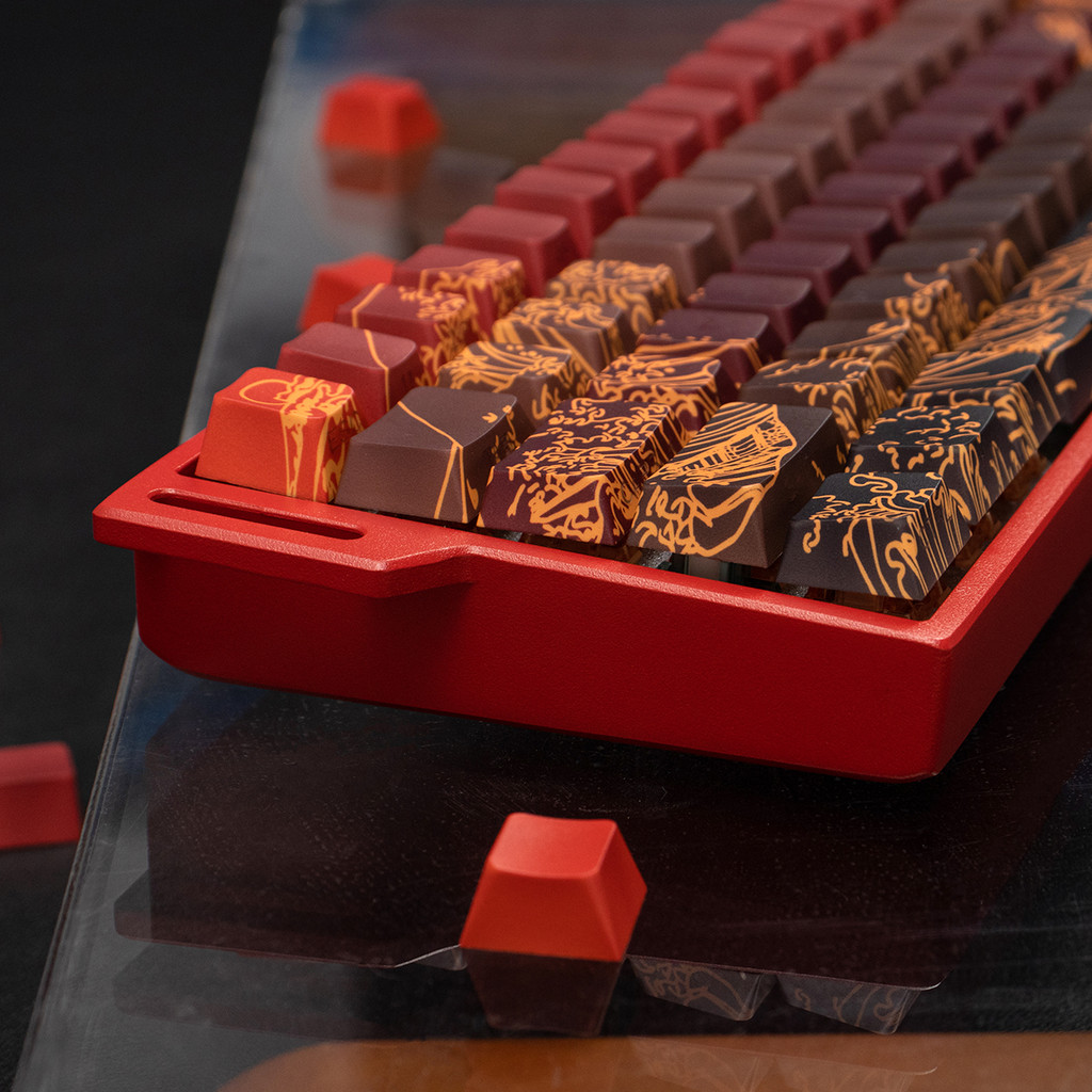 H60 White / Red / Black Aluminum Customize keyboard Case Mechanical ...