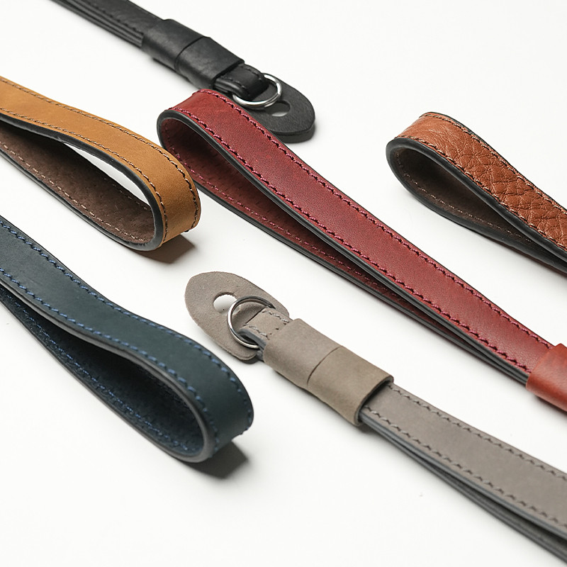 Mr.stone Handmade Genuine Leather Camera Wrist Strap For sony a7c2 a7m4 ...