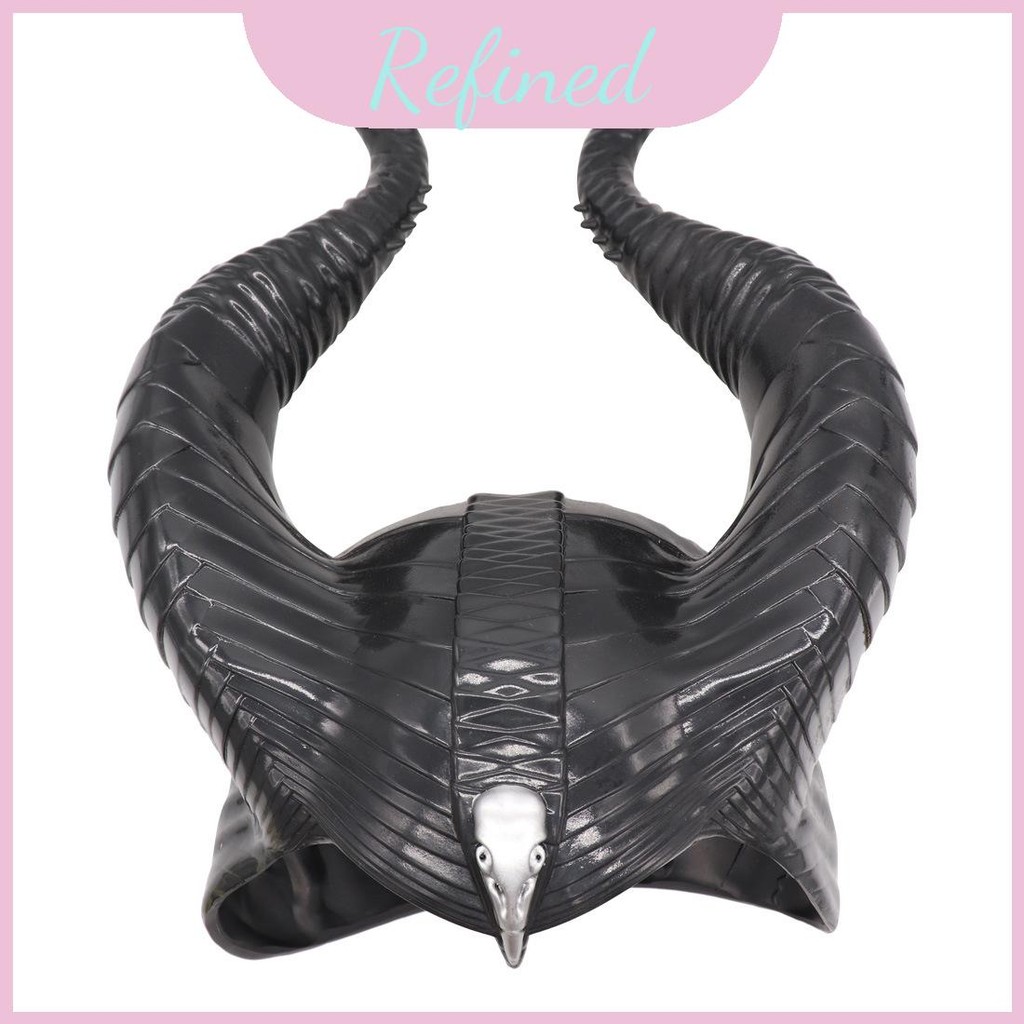 2 Elegant Maleficent Cosplay Mask With Breathable Soft Material All-day ...