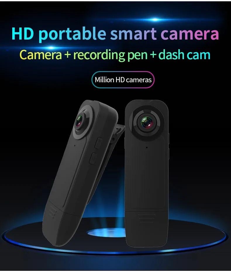 HD 1080P Portable Back Clip Body Camera Mini DV Police Recorder Outdoor ...