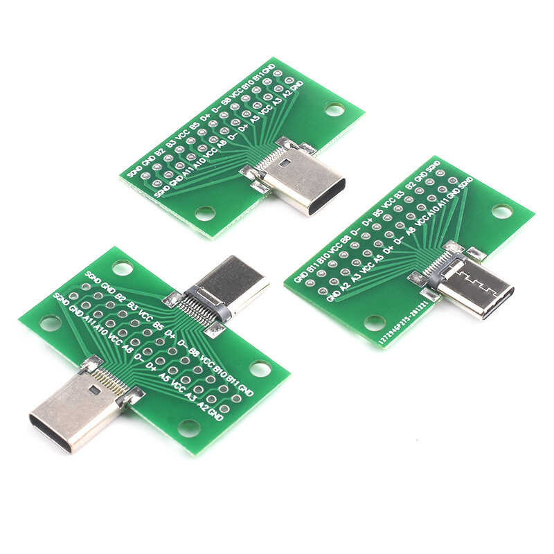 TYPE-C Male and Female Head Test Board Double sided Positive and ...