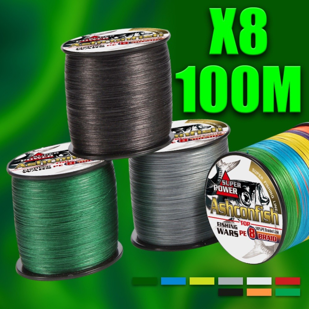 in stock Tali Pancing Fish Braided Line Ice Fishing 100M 109yards 8 ...