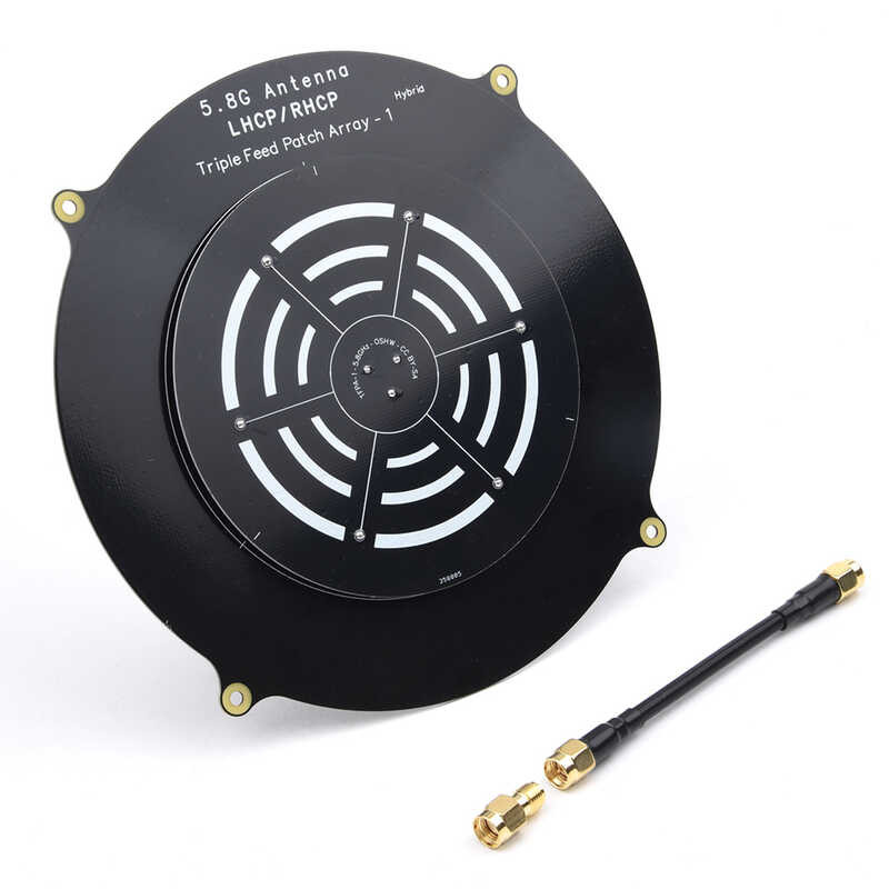 NEW 3 Bd 150Mm Triple Feed Patch 5.8Ghz 14Dbi Pagoda Array Antenna LHCP ...