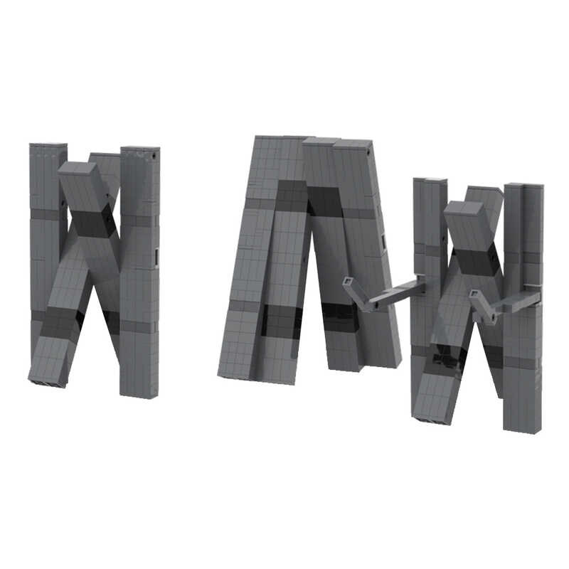 3 Gobricks 2 MOC Bricks - Robot 3-In-1 Interstellar TARS CASE Building ...