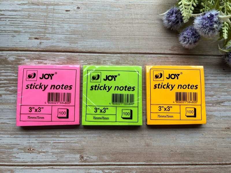 Joy Sticky Note 3X3inch 100Sheet | Shopee Philippines