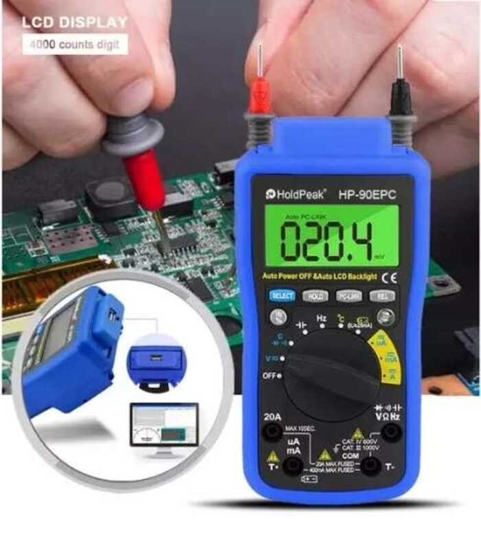 8 Holdpeak Hp-90Epc Multimetro Auto Range Digital Multimeter Meter With ...